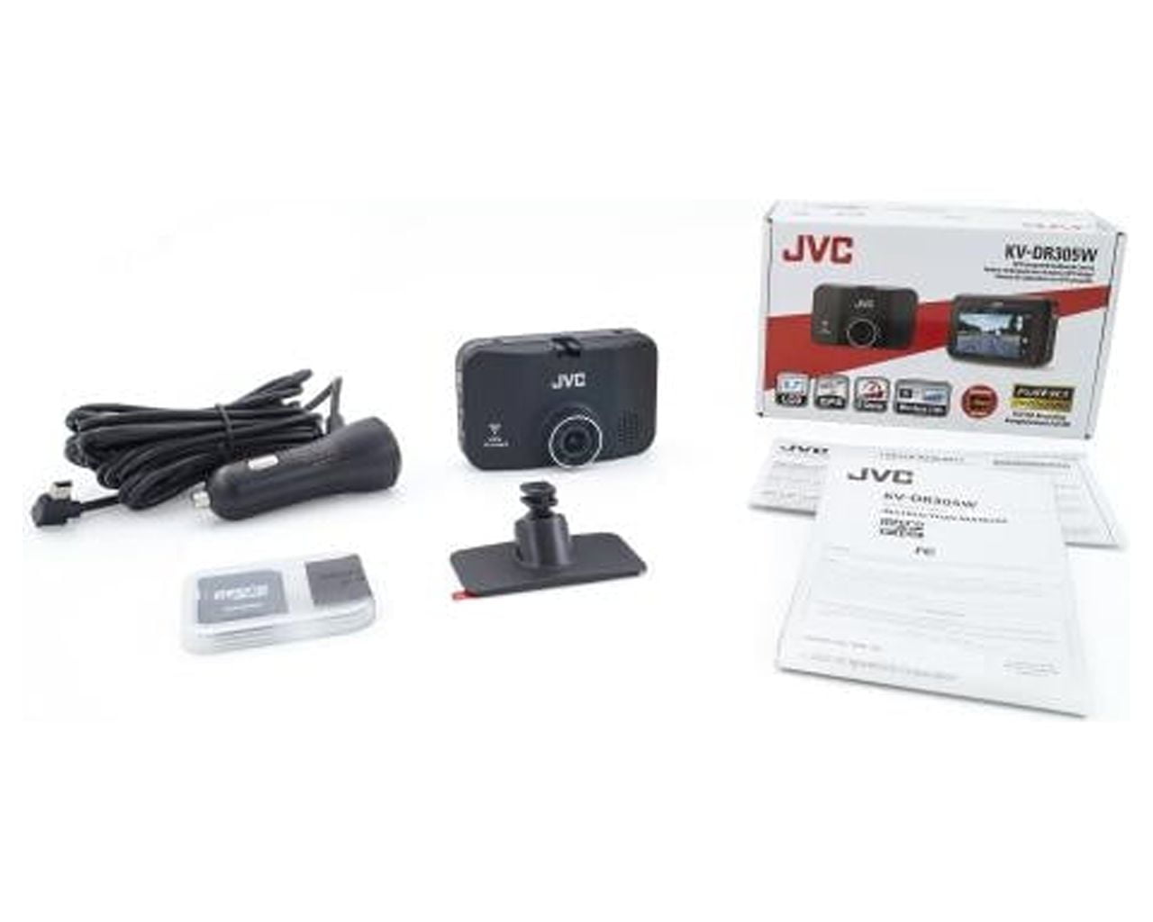 Jvc KV-DR305W 1920x1080p Full HD Recorder GPS Dash Cam for Car, 2.7 ...