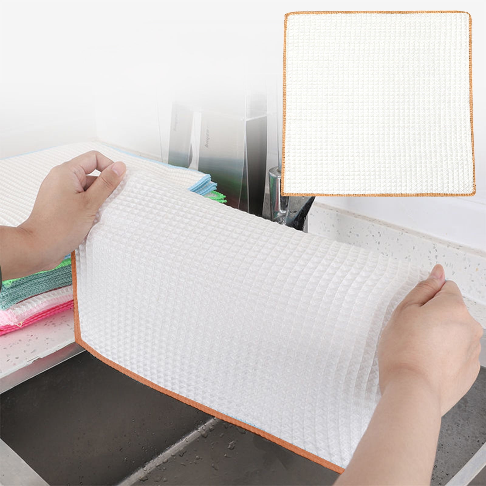 Jwputqe Kitchen Table Cleaning Cloth Fiber Bathroom Decontamination ...