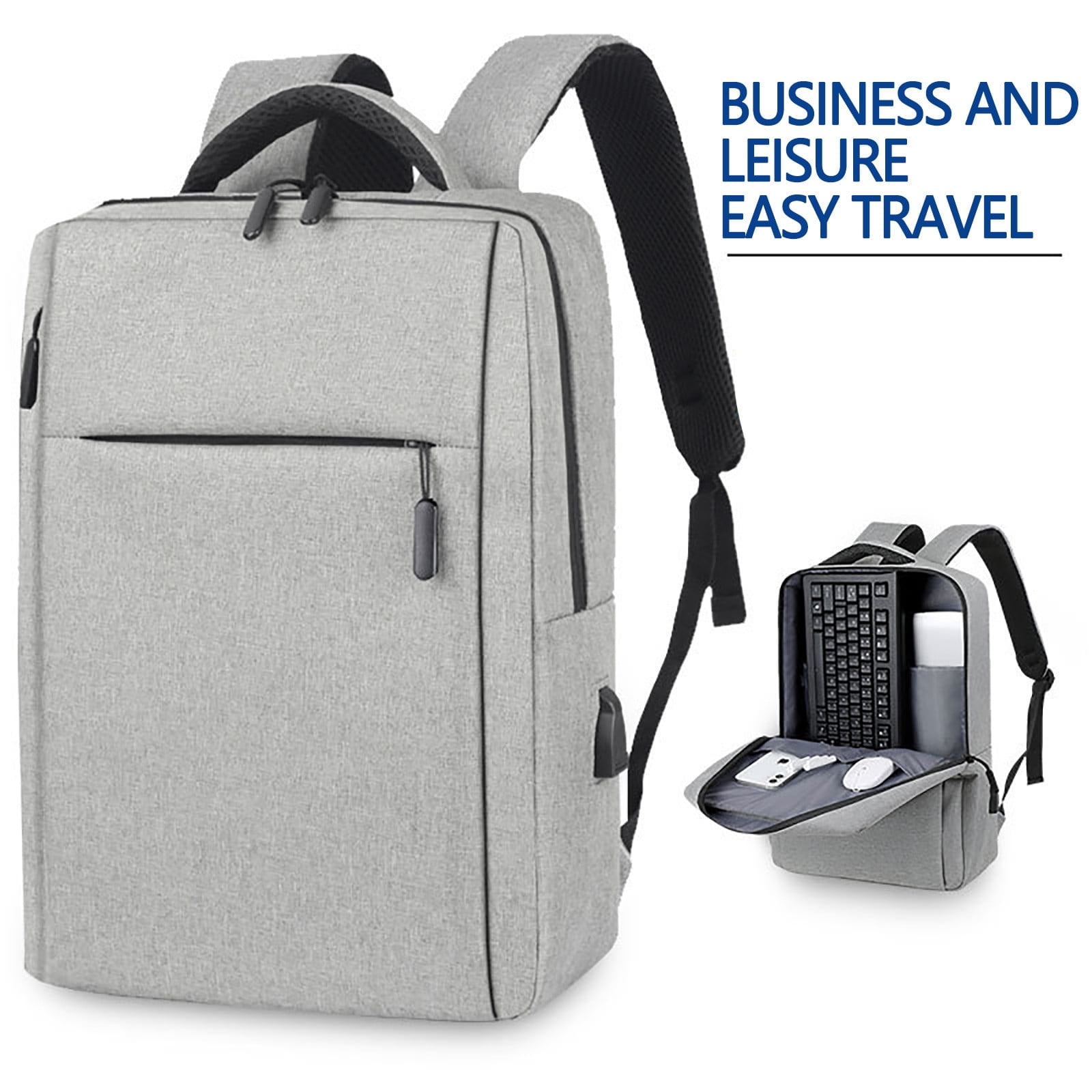 Jwputqe Laptop Backpack,Double Layer Travel Backpack Student School Bag ...