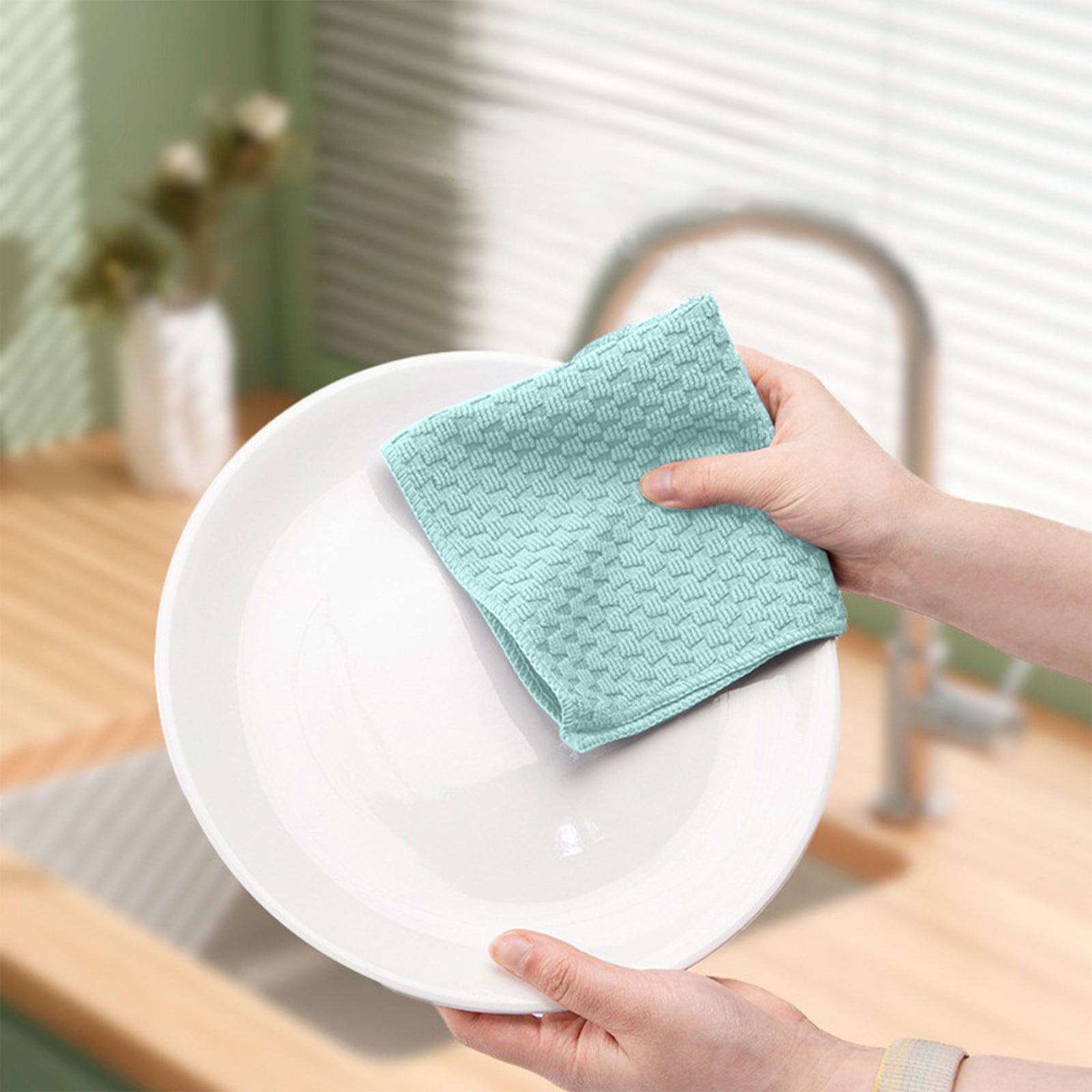 Jwputqe Pinstripe Cleaning Wipes Household Multifunctional Kitchen ...