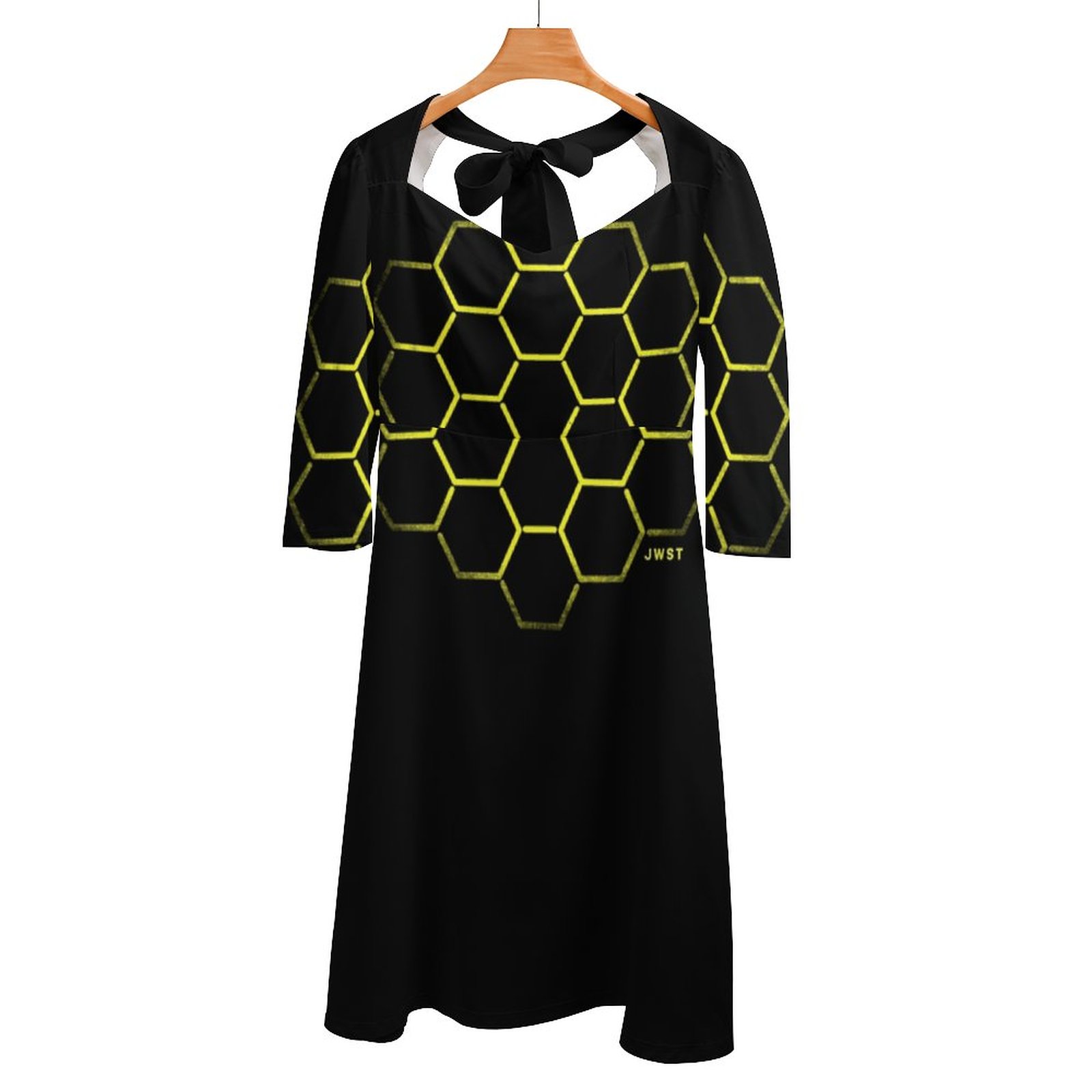 Jwst Back Lacing Backless Dress Women Kawaii Square Collar Dress 6Xl ...