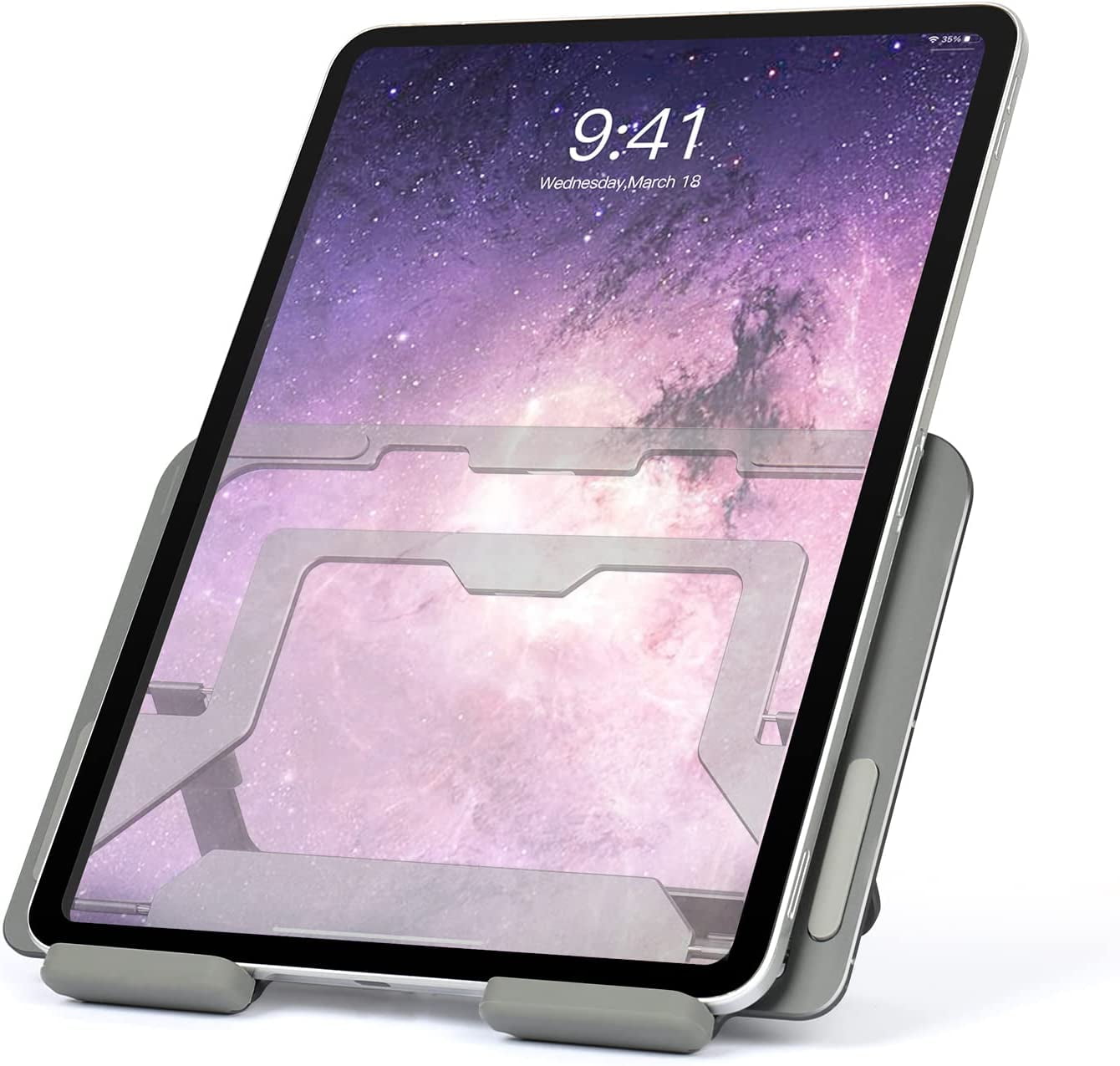 Jxr iPad Stand, Compact iPad Pro 12.9 Stand, Ultra-Slim Tablet Stand ...