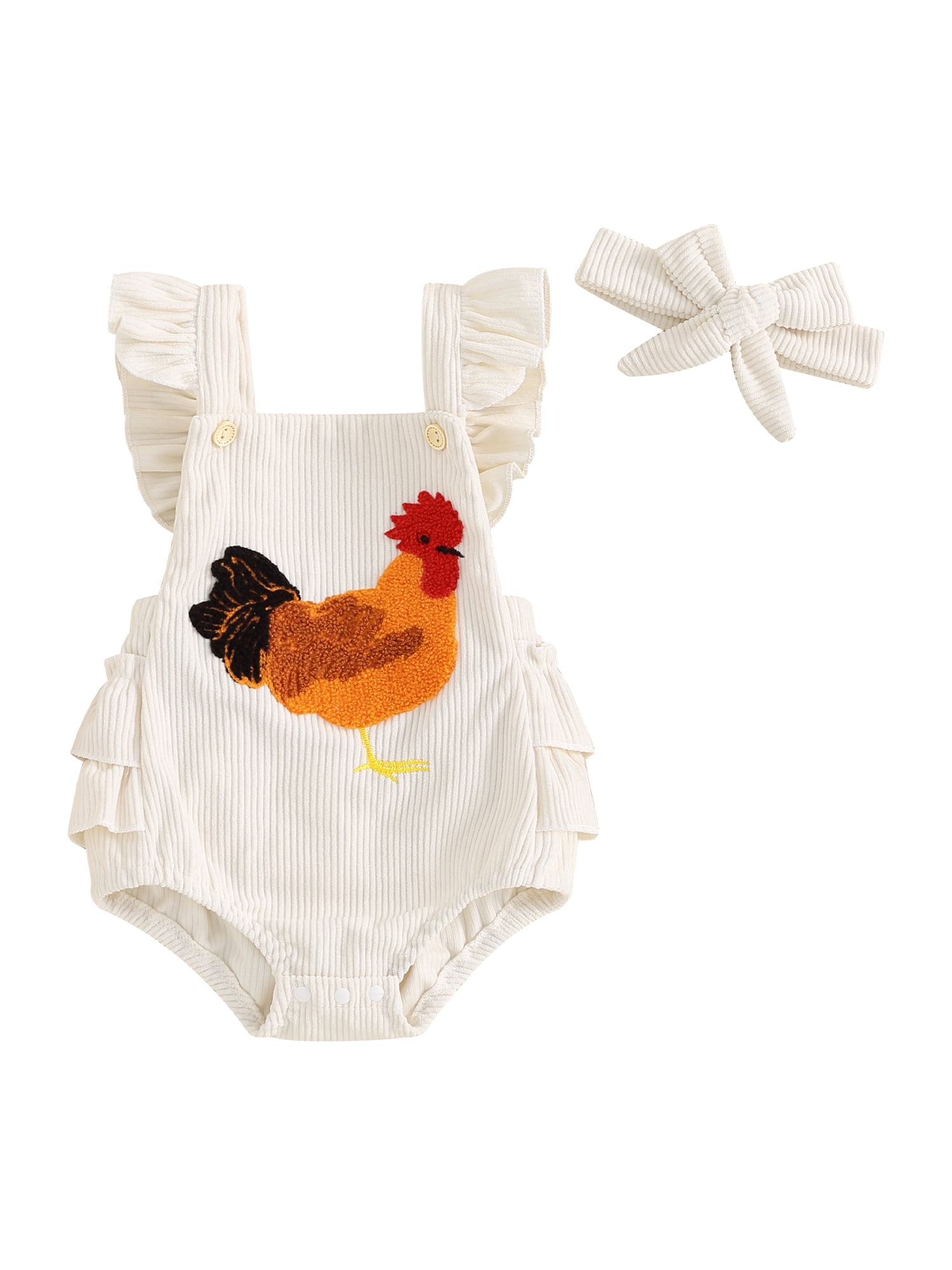 Jxzom Baby Boy Girl Farm Outfits Corduroy Romper 0 3 6 9 12 Months ...