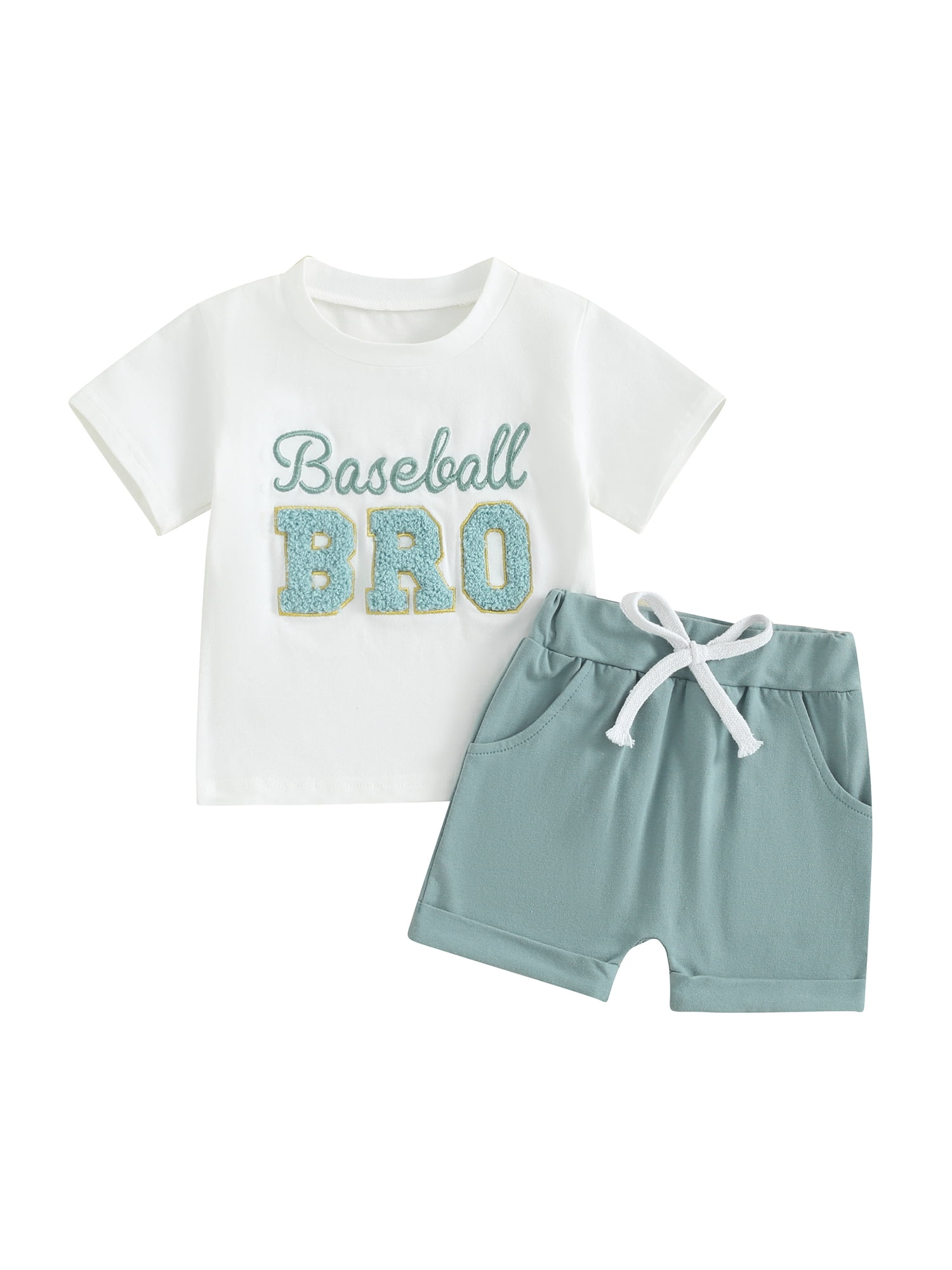 Jxzom Brother Sister Matching Outfits Letter Embroidery Short Sleeve T ...