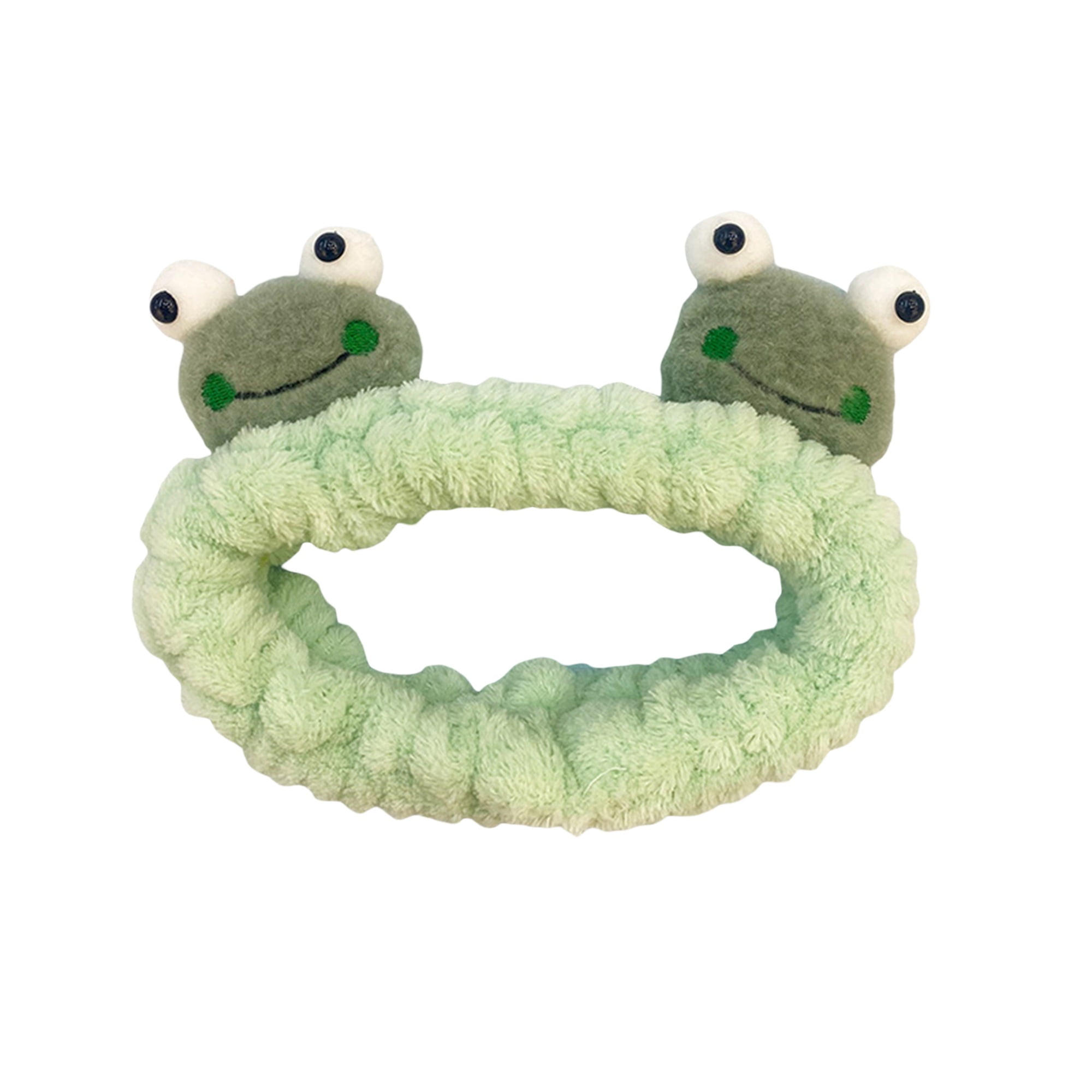 Jxzom Cartoon Frog/Dinosaur Soft Headband for Washing Face Furry Facial ...