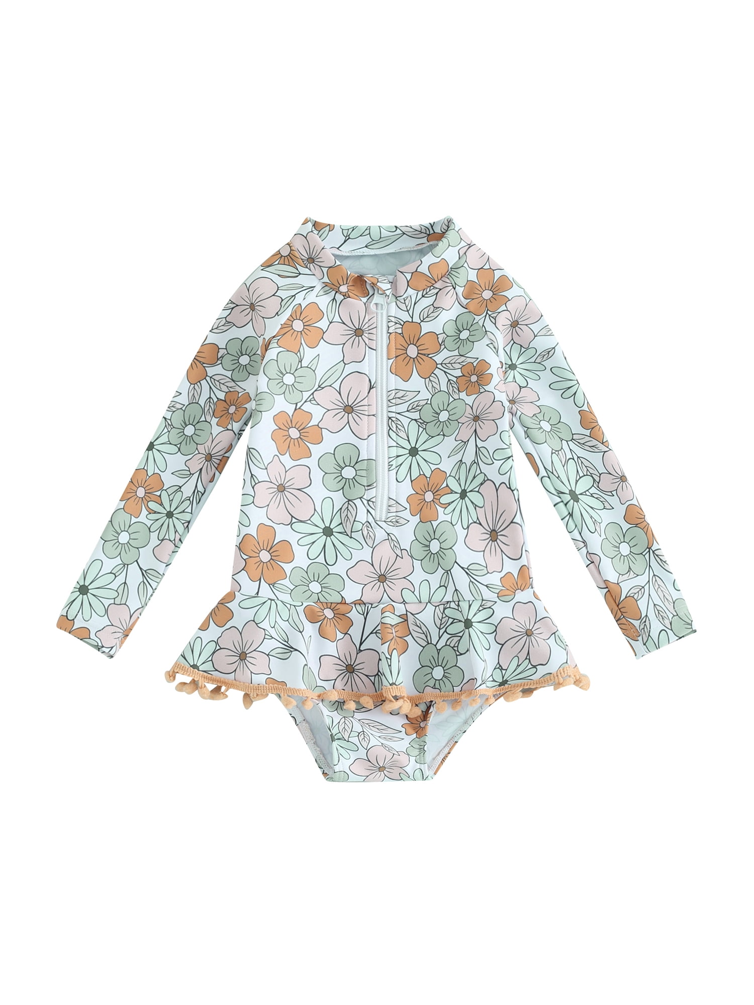 Jxzom Toddler Baby Girl Rash Guard Swimsuit Rompers 1T 2T 3T 4T 5T 6T ...