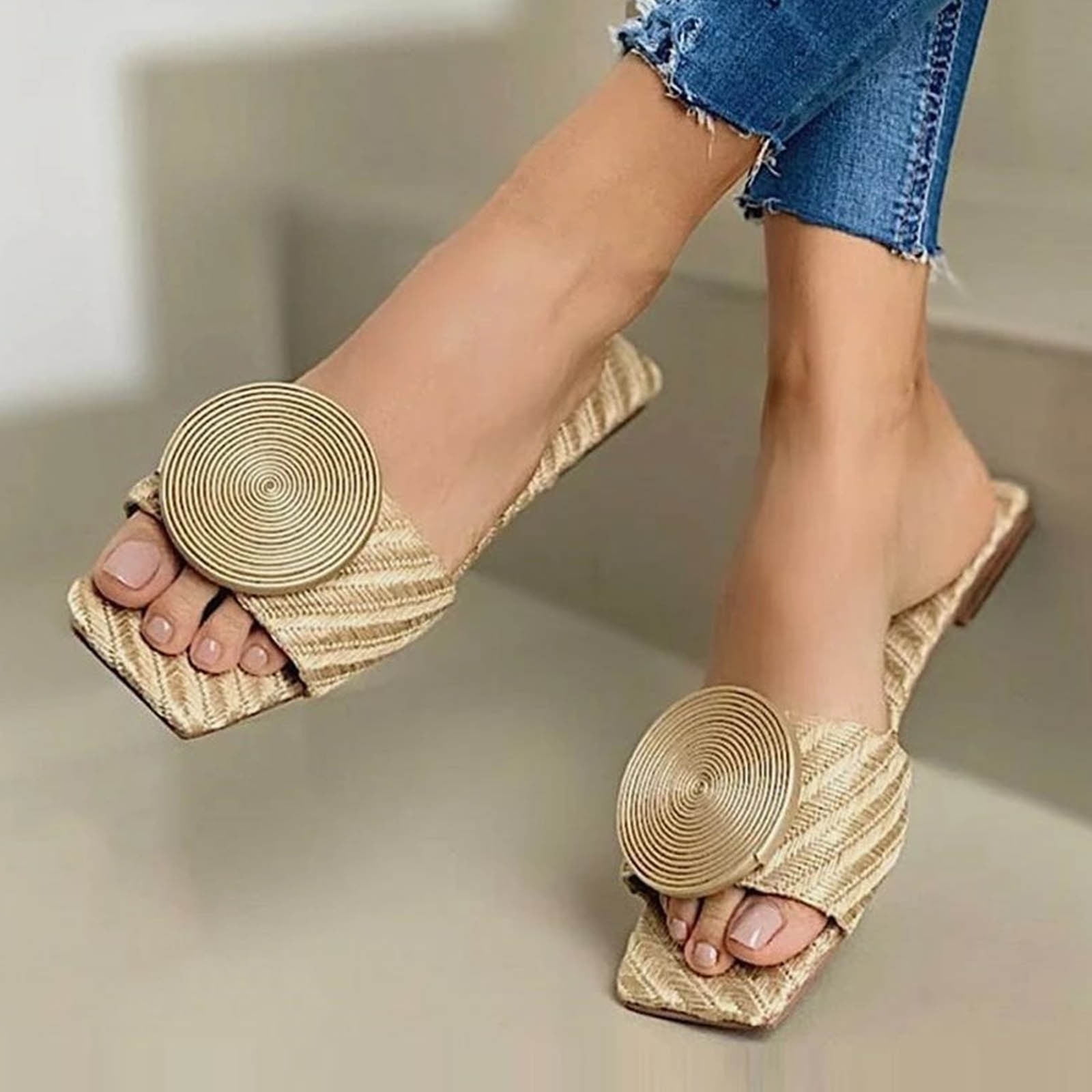 Jyeity Chicken Slippers For Women Comfy Women Slippers 11-12 Flat Toe ...