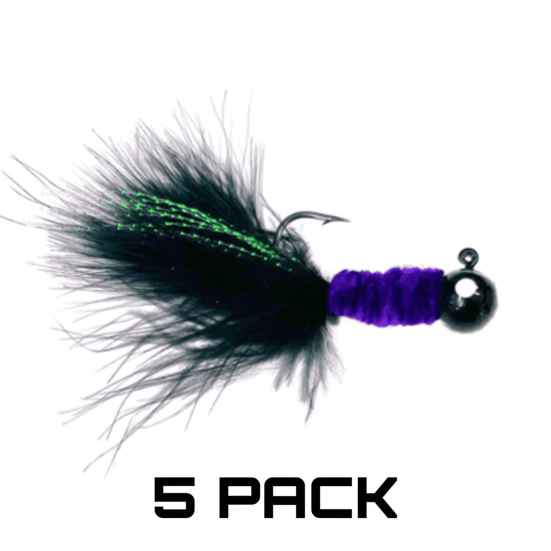 Jyg Pro Crappie - 5 Per Pack Black,Purple, 1,16oz Jigs - Walmart.com