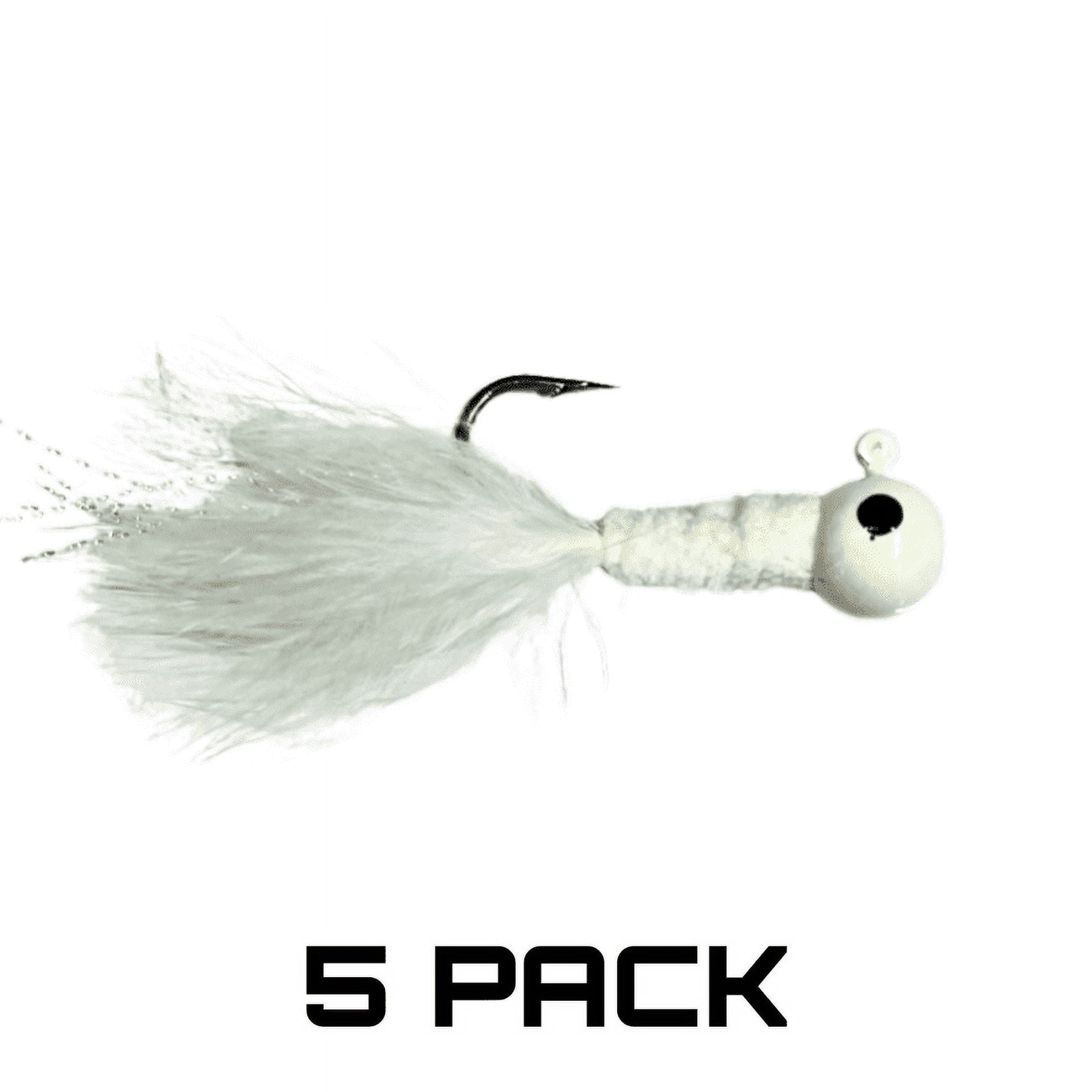 Jyg Pro Crappie - 5 Per Pack White, 1,16oz Jigs - Walmart.com
