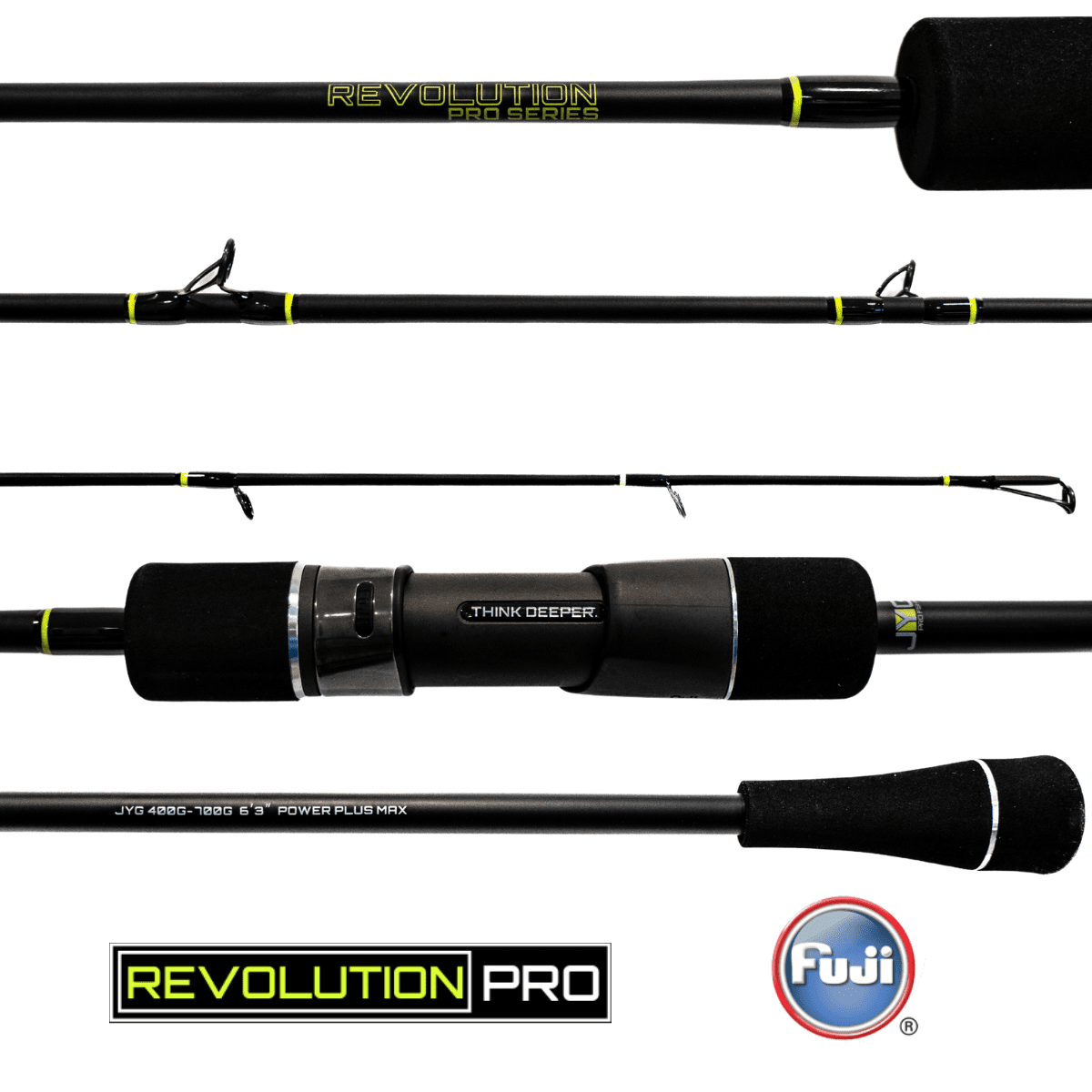 Jyg Pro Revolution Pro Series 6FT3IN Slow Pitch Casting Power Max 400G ...