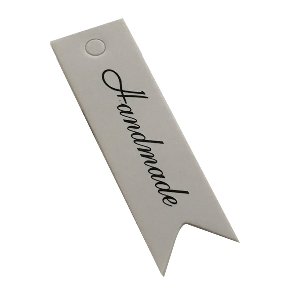 Jygee 100pcs Thank You Handmade Pattern Tags Blank Paper Label Card ...