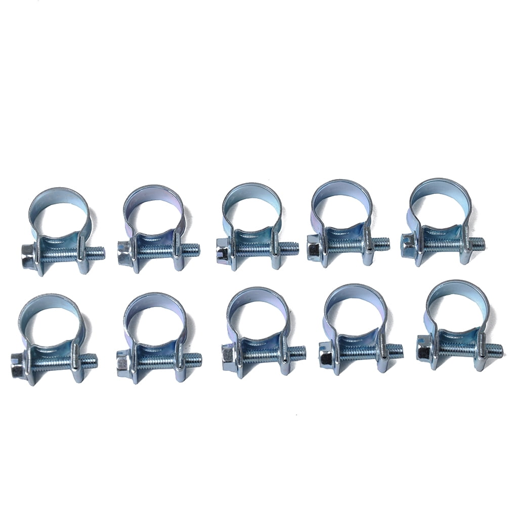 Jygee 10PCS/Set 10-12MM Hose Clamp Circular Pipe Fuel air Clip Pipe ...