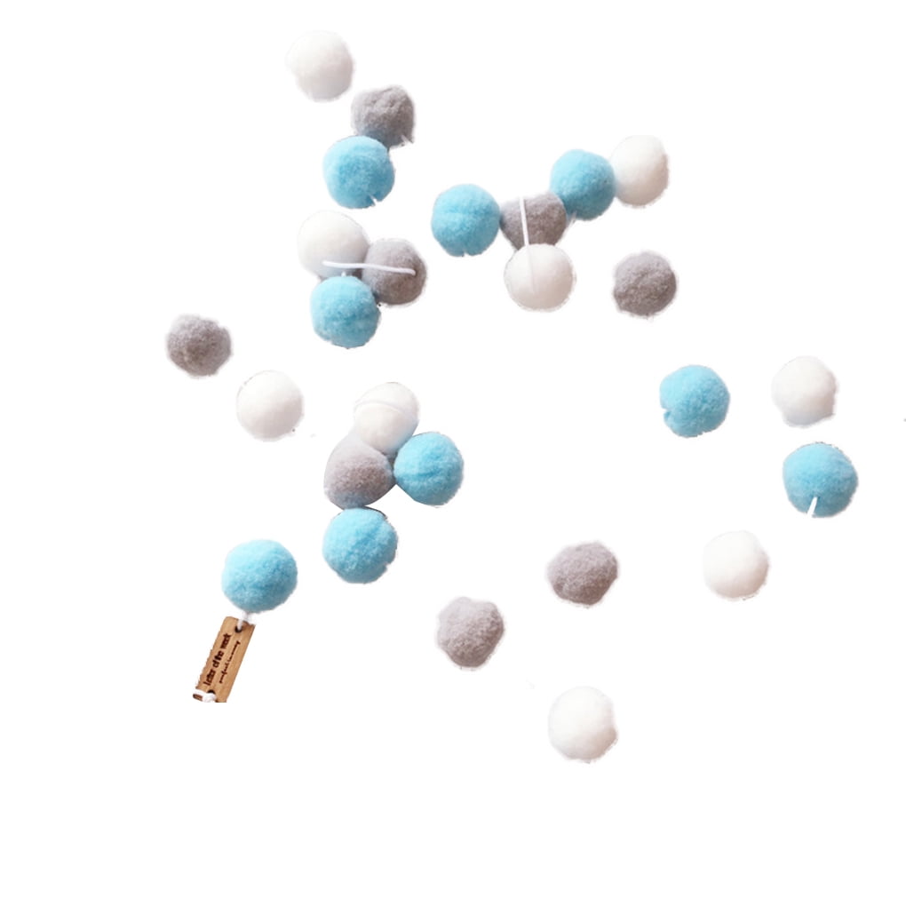 Jygee 2m Handmade Felt Balls Ornent Wall Hanging Nursery pom Home Decor ...