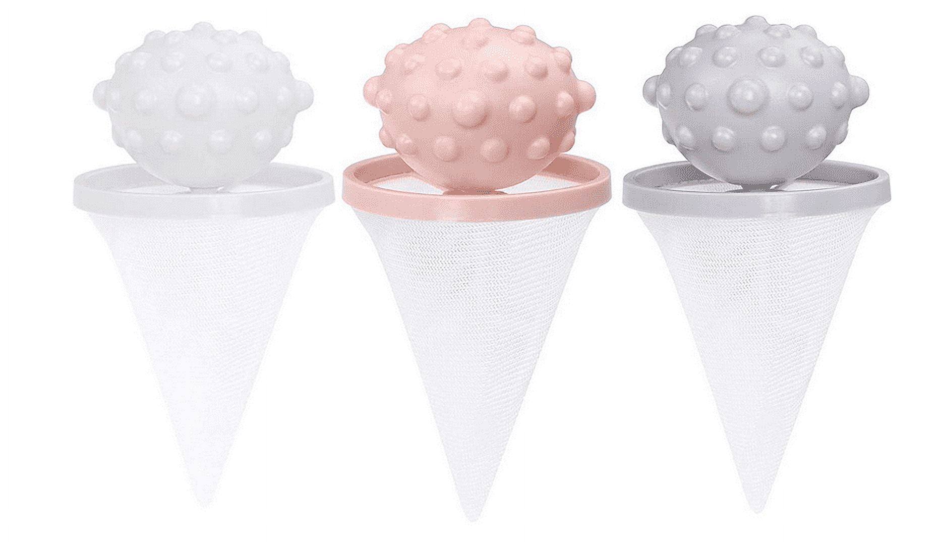 Jygee 4Pcs Household Floating Lint Mesh Bag Laundry Ball Mesh Hair ...