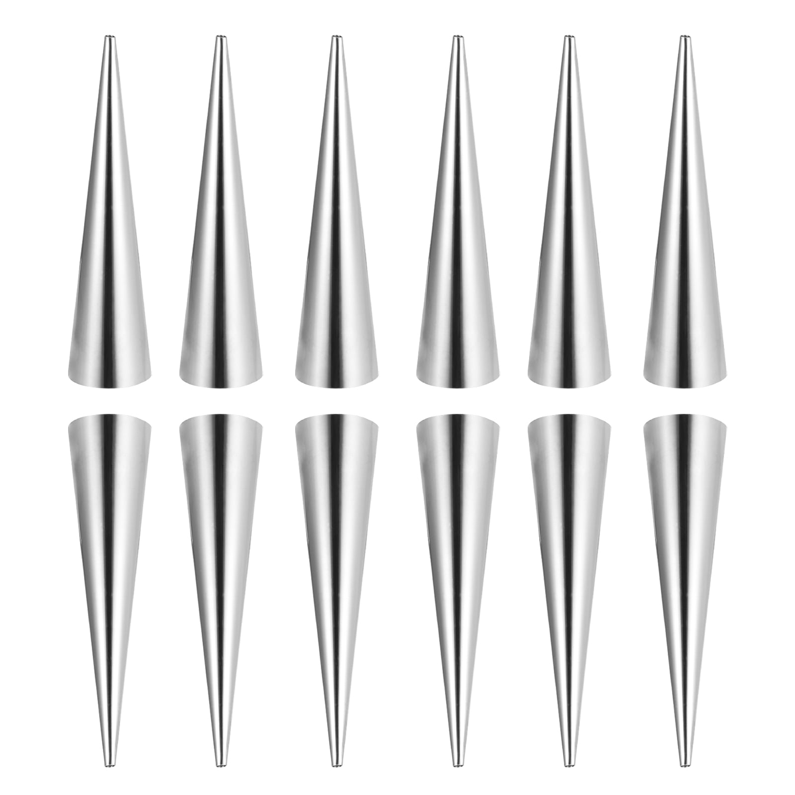 Jygee 5/12PCS Conical Tube Cone Roll mold Conical Moulds Stainless ...