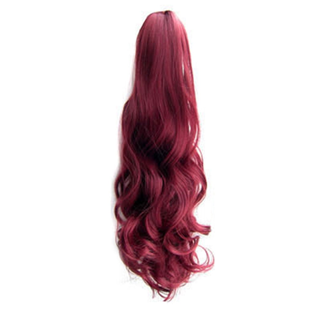 Jygee 55cm Women Girls Long Curly Wavy Ponytail Extension Synthetic ...