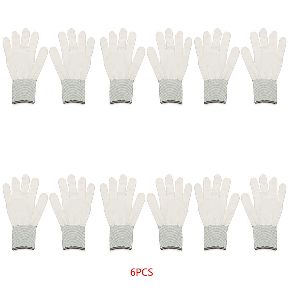 Jygee 6 Pairs Cotton Wrapping Gloves Car Workplace Safety Protection ...