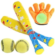 Everyday Essentials T-Ball Set, Baseball Tee Game, Red/Yellow/Blue ...