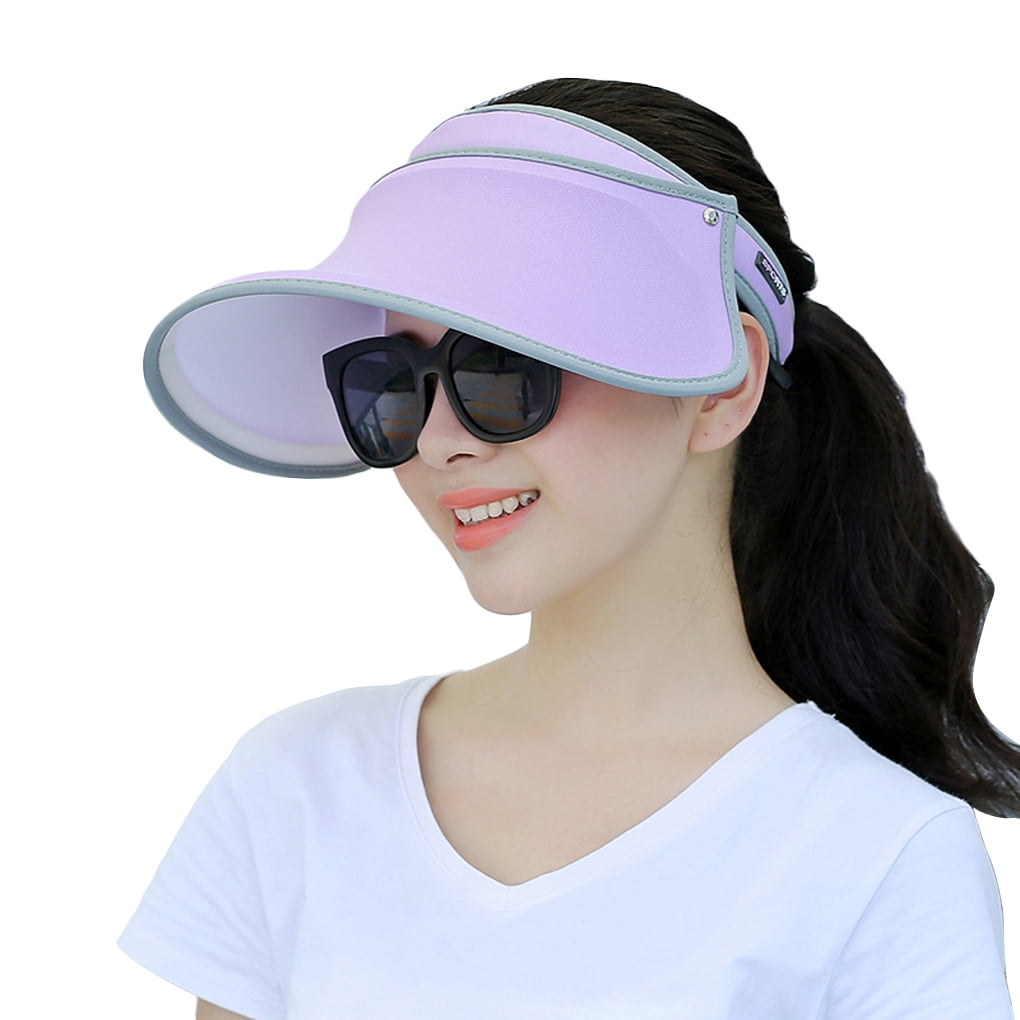 Jygee Men Women Summer PVC Hat Sun Visor Party Casual Hat Clear Plastic ...