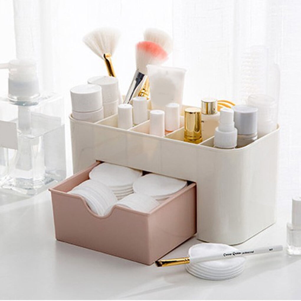 Jygee Women Desktop Makeup Organizer Plastic Storage Box Cosmetic ...
