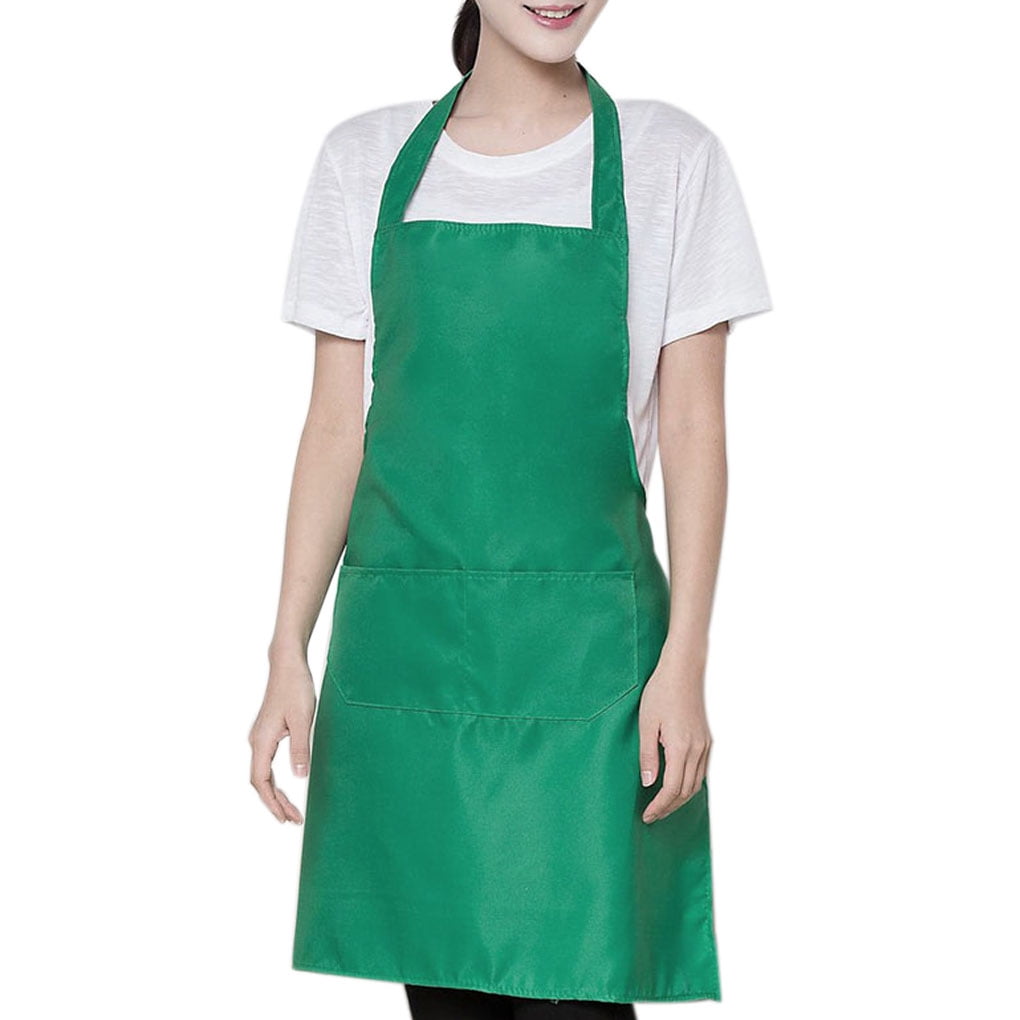 Jygee wps Solid Color Simple Design Halter Neck Apron Polyester Waiter ...
