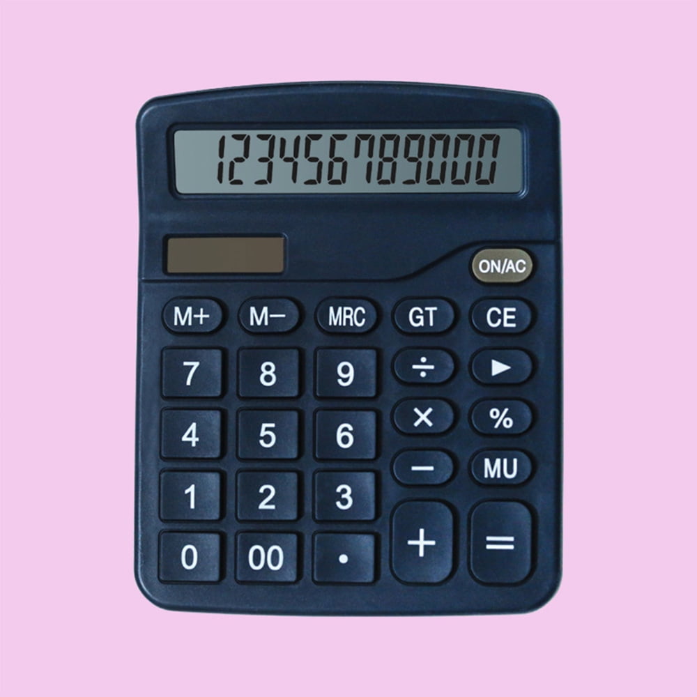 Jzenzero 12 Digits Office Desk Calculator Large Display Handheld ...
