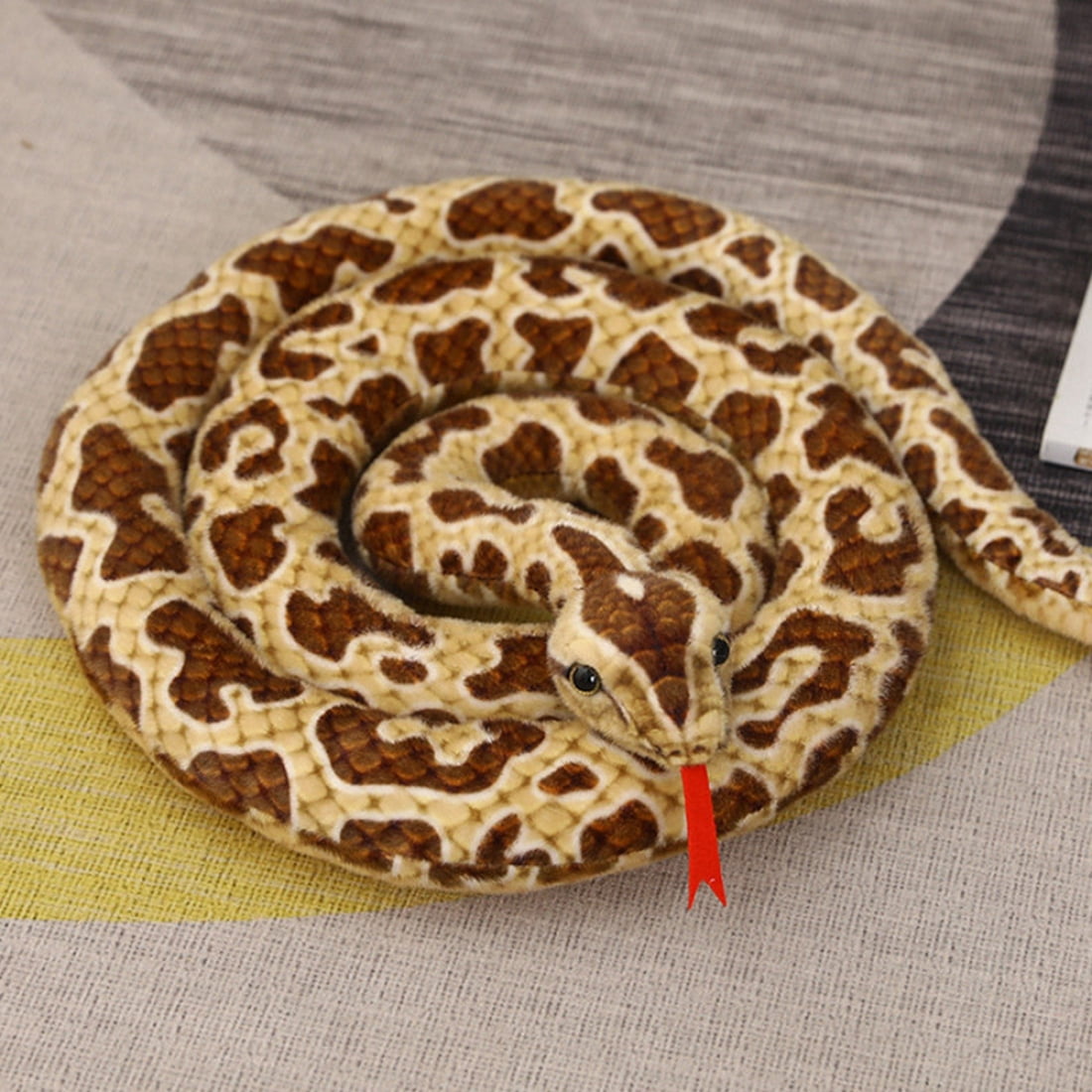 Jzenzero 2M Simulated Snake Plush Toy Soft and Comfortable Fabic ...