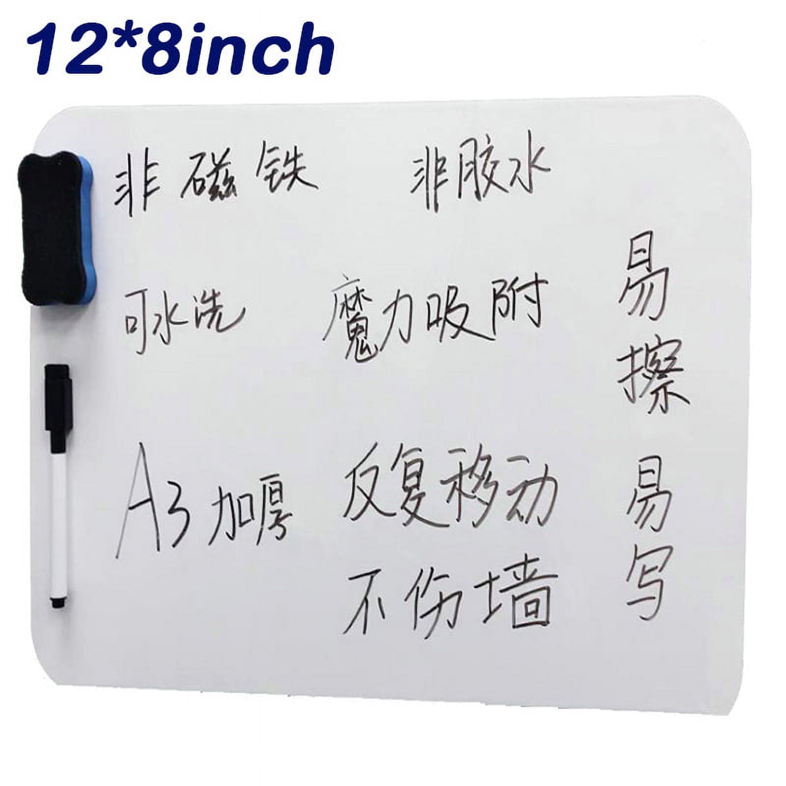 Jzenzero A3 Magnetic Whiteboard Reminder Fridge Family Message Board ...