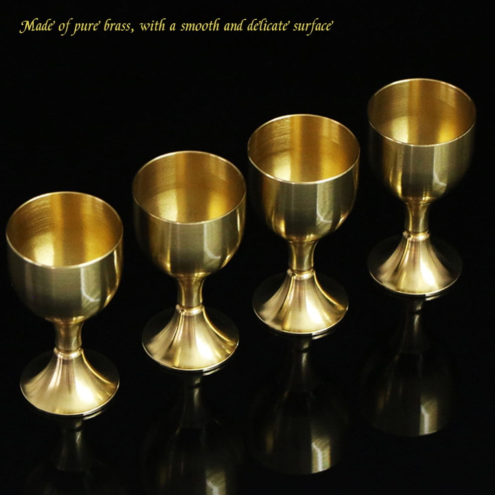 Jzenzero Copper Metal Wine Goblet Gleaming Finish Medieval Decor ...
