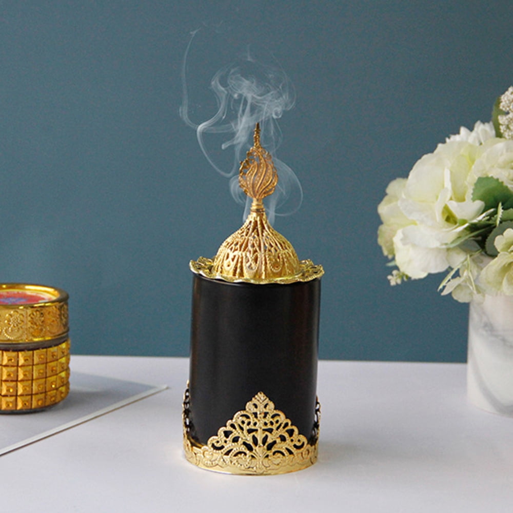 Jzenzero Eid Mubarak Incense Burner Cylinder Metal Arabic Incense ...