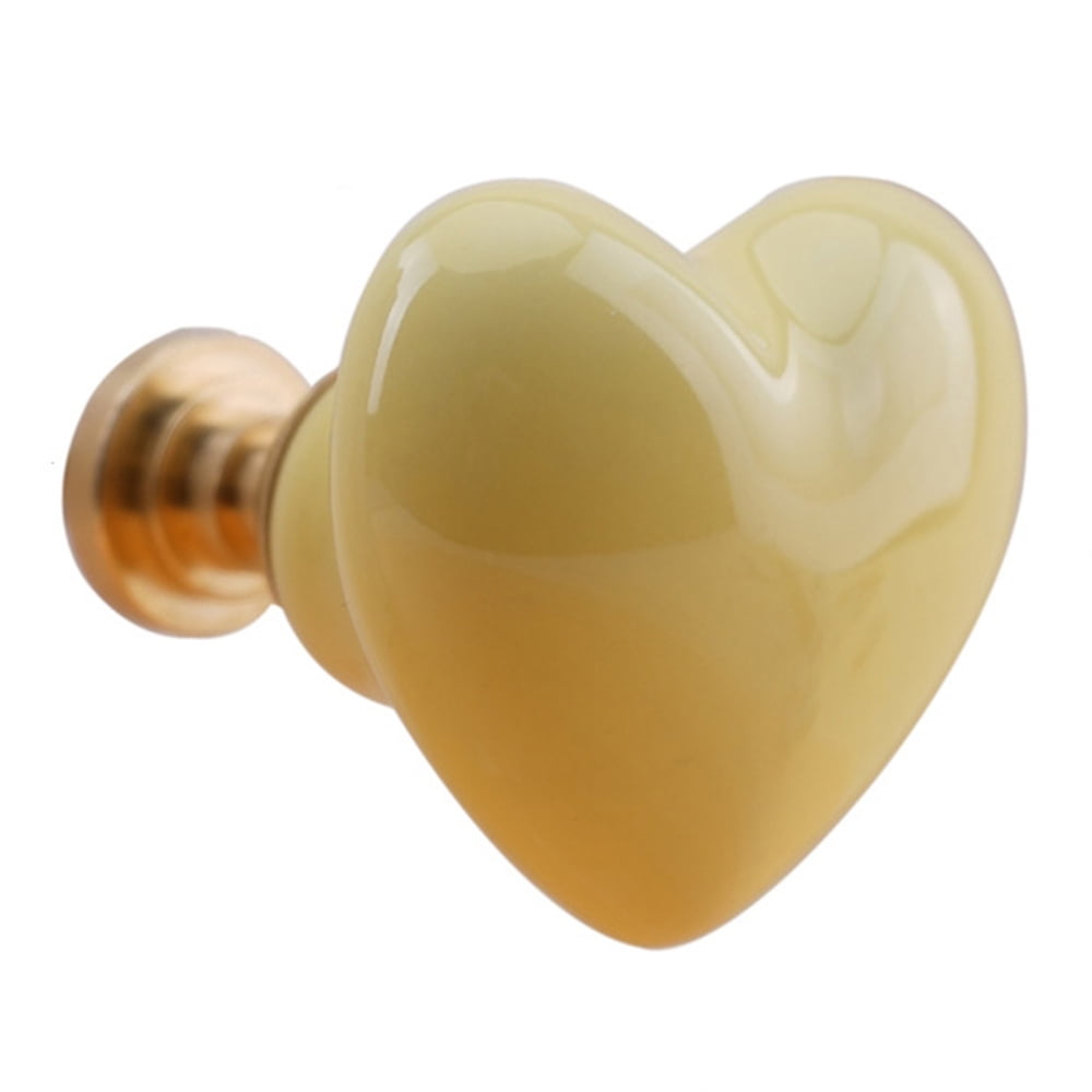Jzenzero Heart Shaped Dresser Cabinet Knobs Cabinet Closet Door Knobs With Screws for Living ...