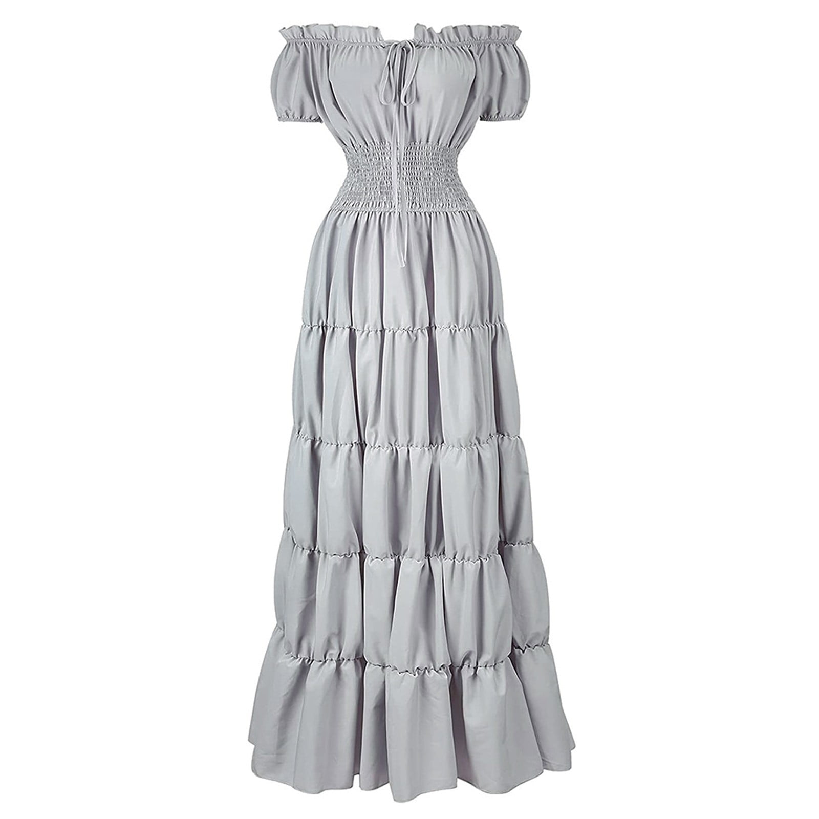 Jzuxvd Renaissance Costume Women Medieval Chemise Dress Peasant Tops ...