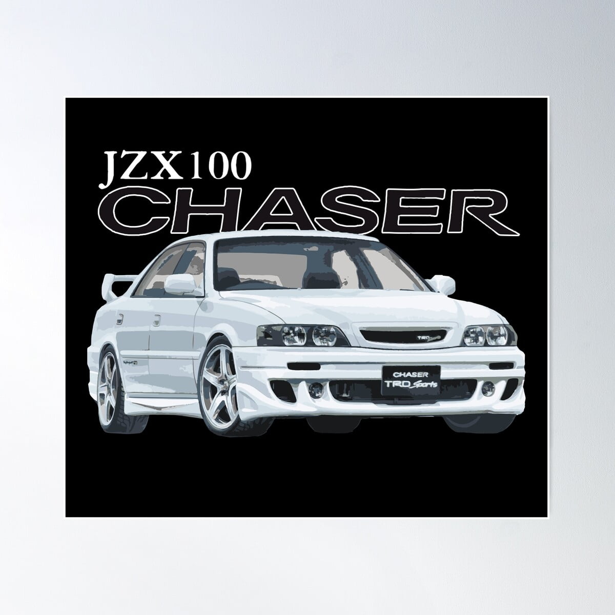 Jzx100 Trd Tourer V Chaser Mark Ii Toyota Drift Machine Poster Wall Art ...