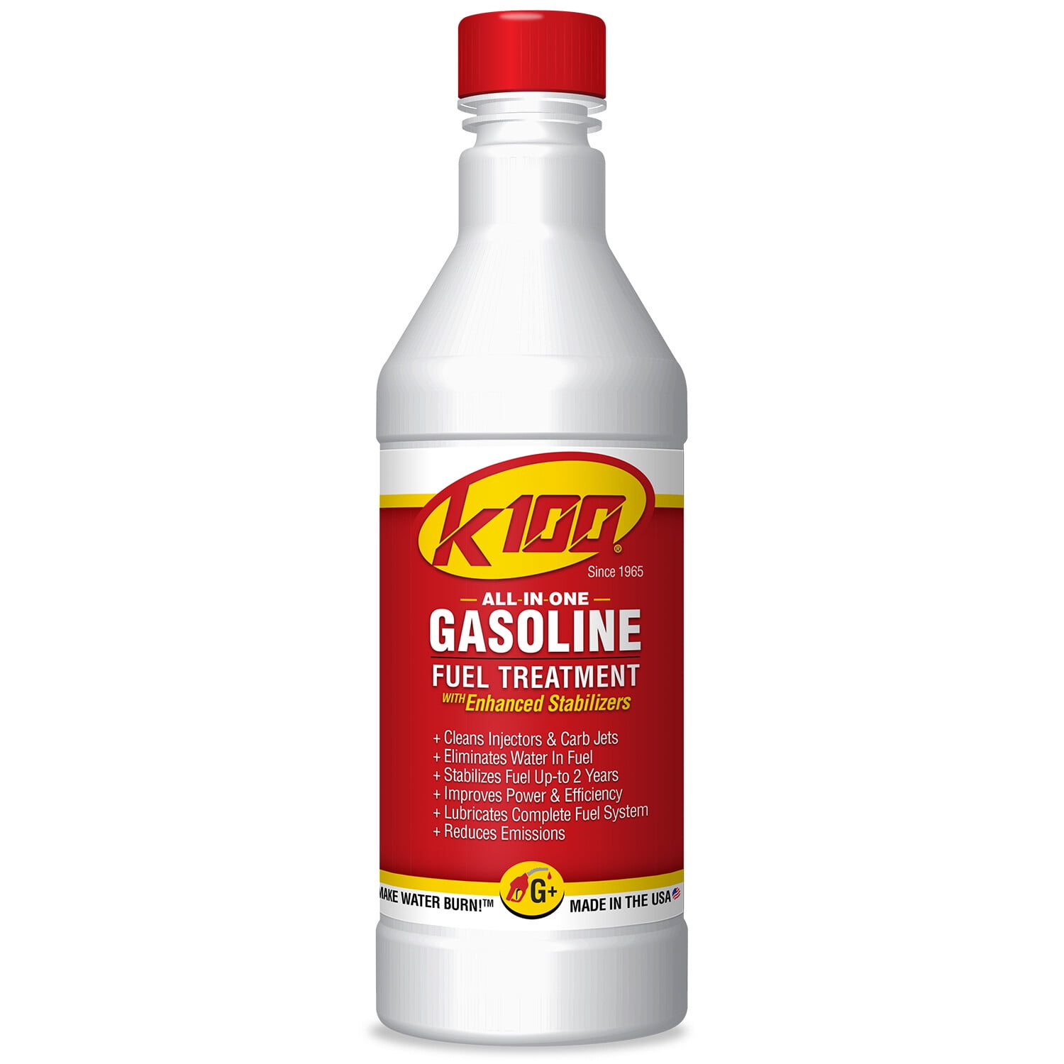 K-100 Fuel Treatment, 32 oz Gasoline Stabilizer, Water Eliminator, E-10 ...