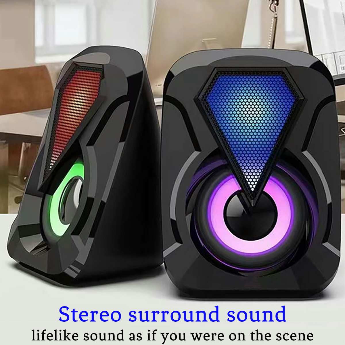 K-1053 PC Computer Speakers Sound Box with Subwoofer For PC HIFI Stereo ...