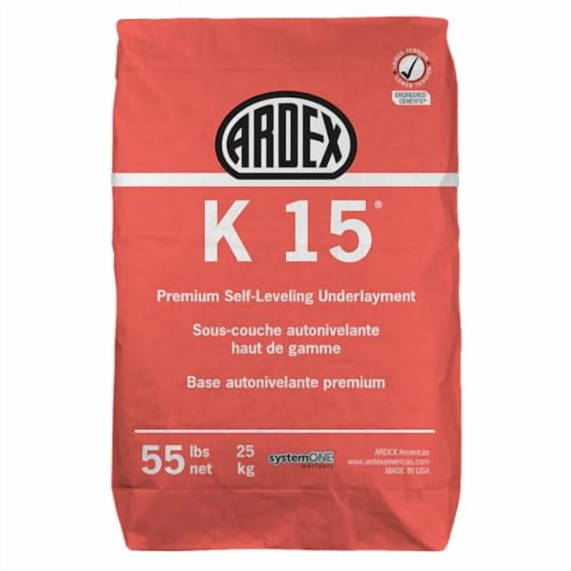 K 15 Premium Self-Leveling Underlayment for Smoothing Interior Concrete ...