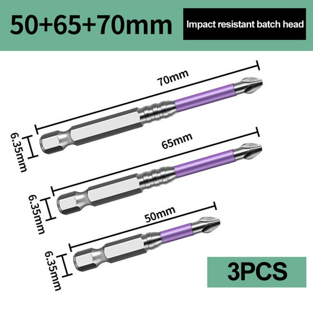 K 5 Non-slip PH2 Magnetic Batch Head Cross Screwdriver Hardness Drill ...