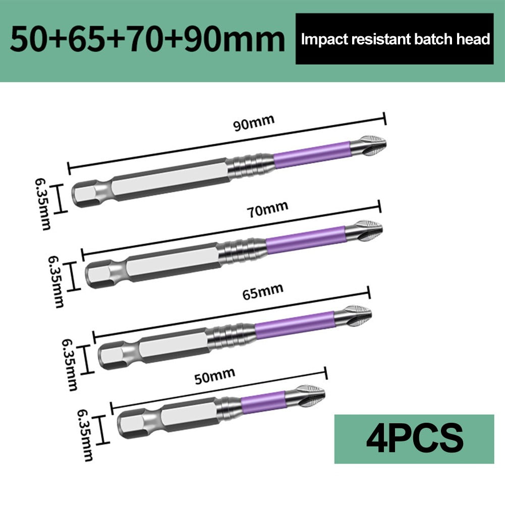 K 5 Non-Slip PH2 Magnetic Batch Head Cross Screwdriver Hardness Drill ...