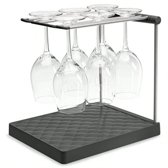 K-8628-CHR Wine Glass Drying Rack Wine Glasses Rack Organizer Folding ...
