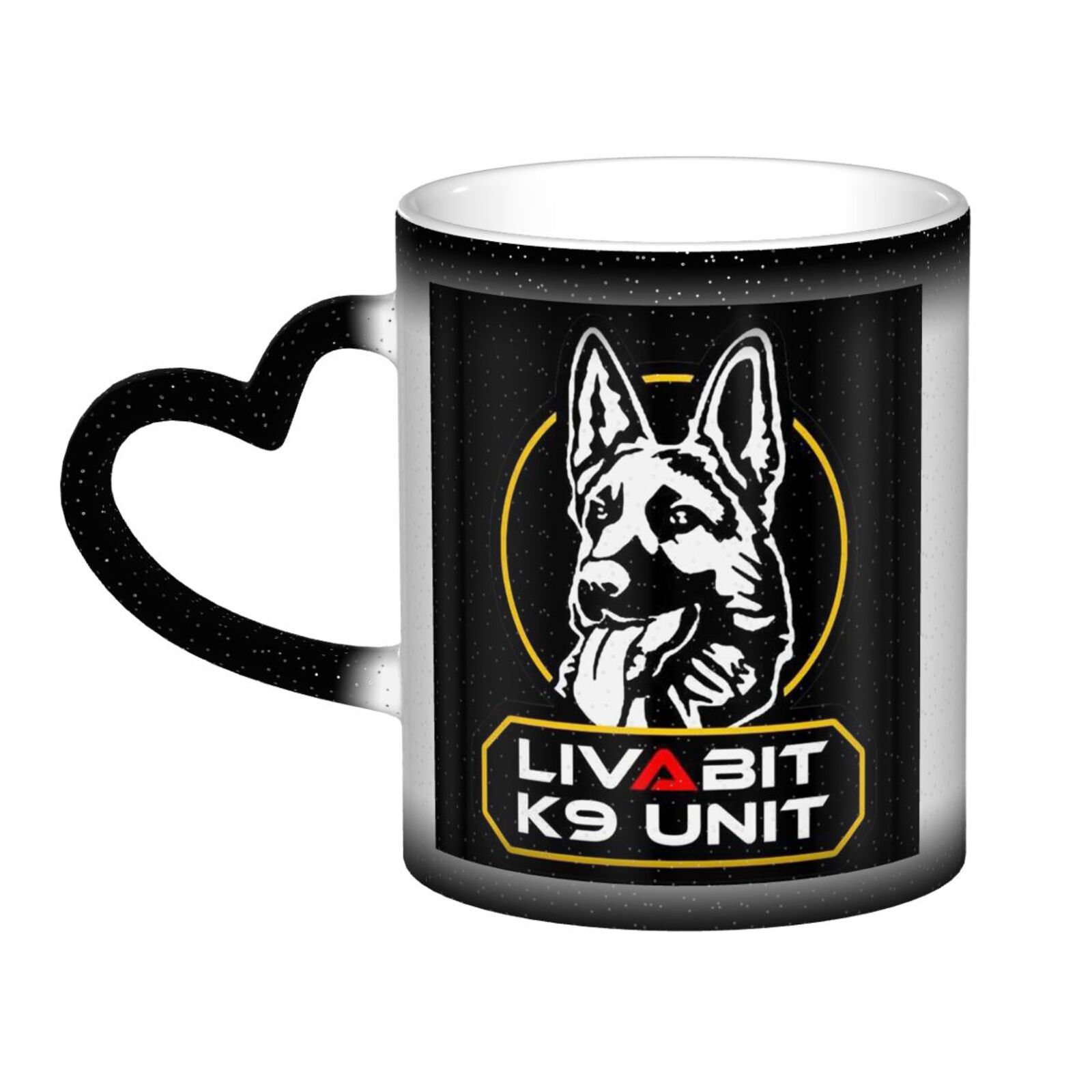 K-9 Unit Police Dog Unit Mug Color Changing Coffee Mug Ceramic Heat ...