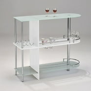 2-tier Bar Unit Glossy Black and White - Walmart.com