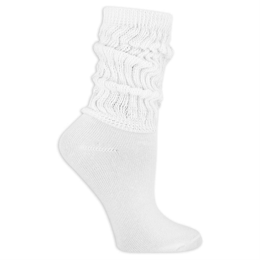 K. Bell Womens Slouch Sock, 9-11, White - Walmart.com