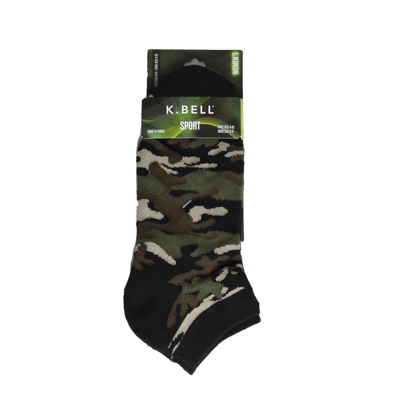 K. Bell Womens Sports Footie Socks, 9-11, Olive - Walmart.com