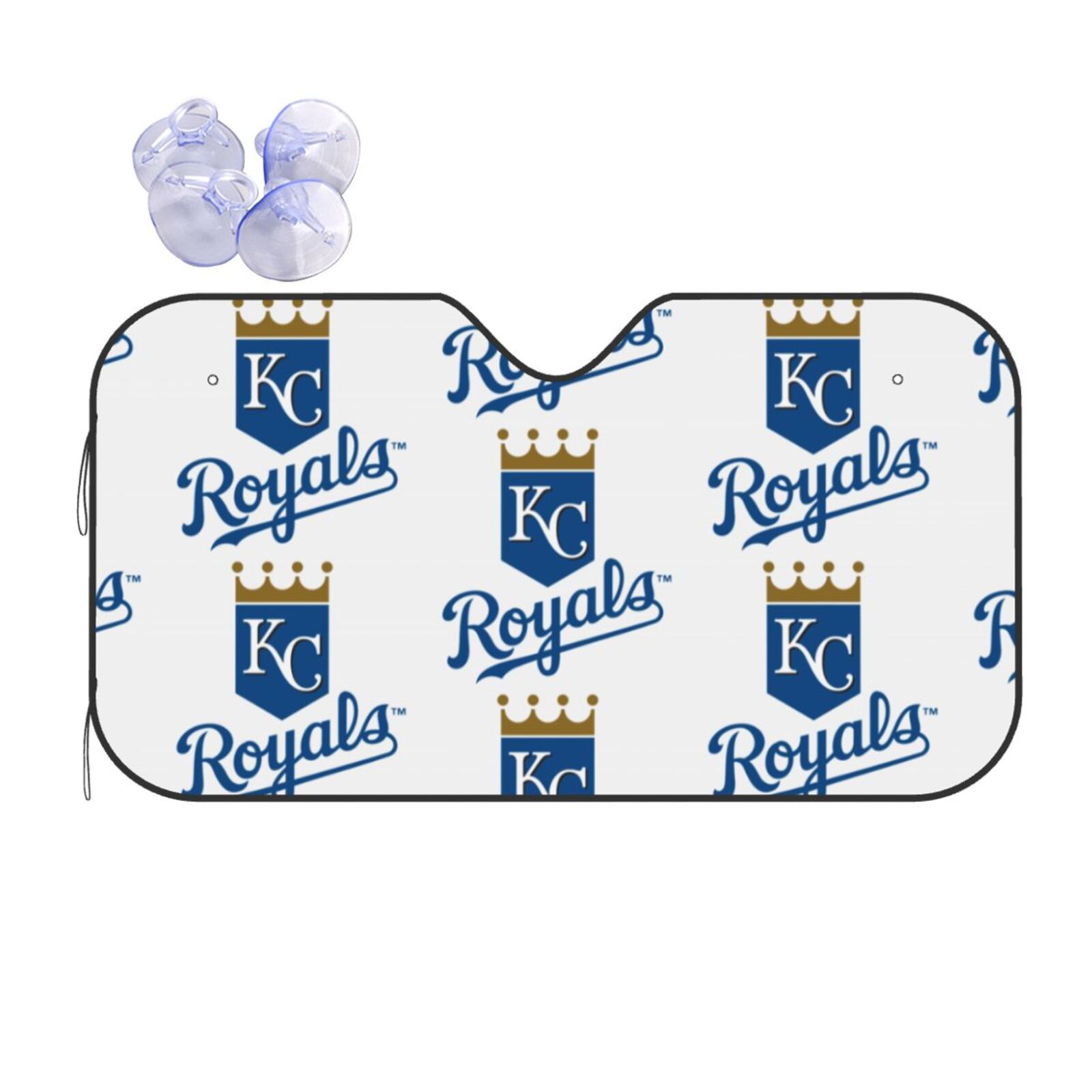 K_C_Royals 2025 Hard Car Windshield Sunshade - Premium Bubble Aluminum ...