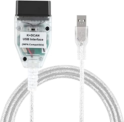 K+CAN K+DCAN Car Diagnostic Tool Cable OBD USB Interface with Switch for BMW with FT232RL NCS ...