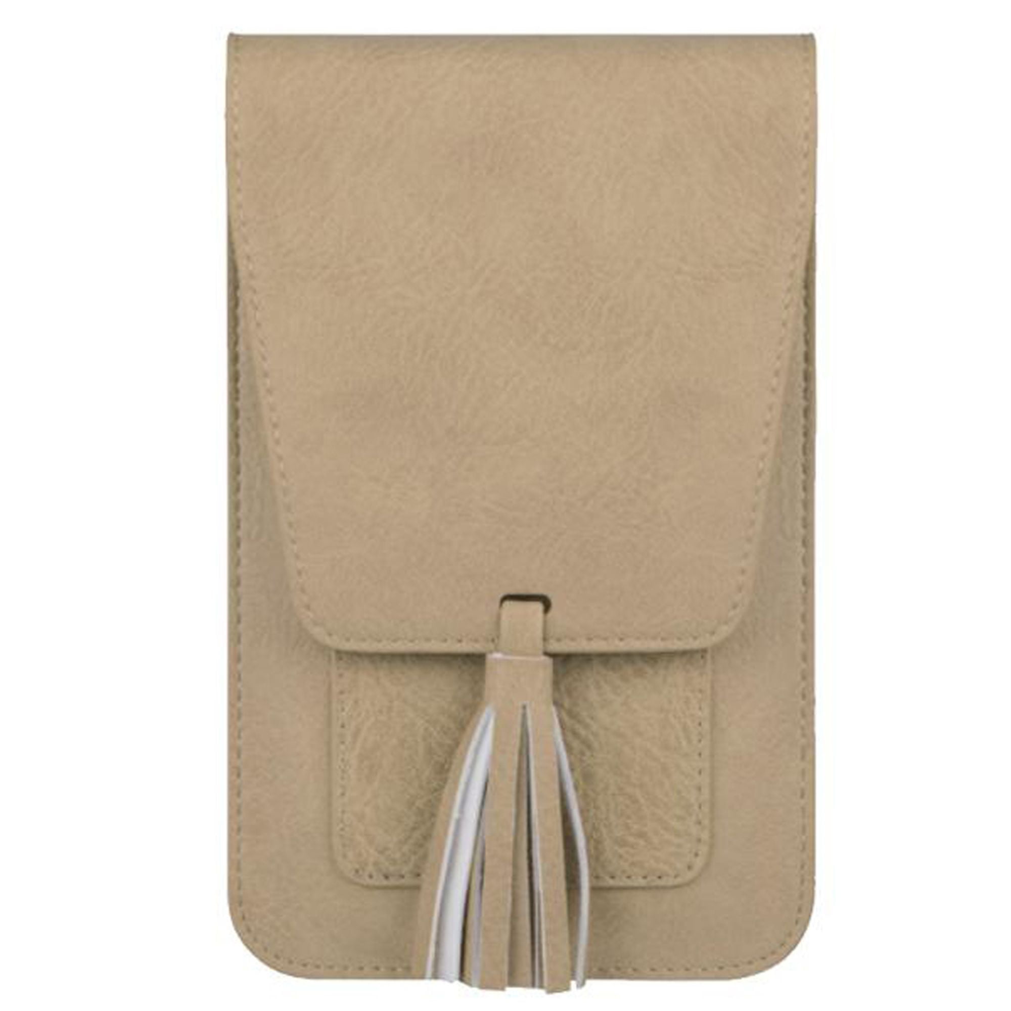 K. Carroll 7.5" Beige Solid Fashionable Crossbody Handbag - Walmart.com