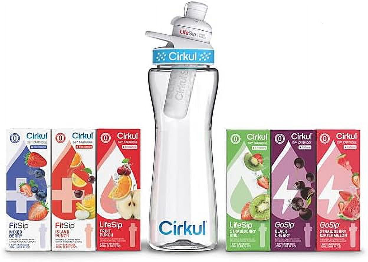 K Cirkul 22-oz. Plastic Water Bottle Starter Kit With Blue Lid + 6 ... K Cirkul 22-oz. Plastic Water Bottle Starter Kit With Blue Lid + 6 ...