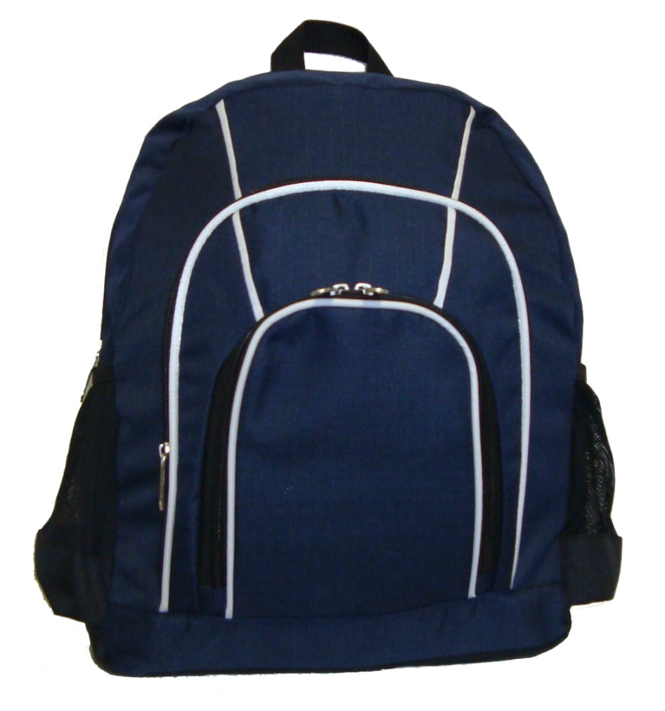 K-Cliffs 16" Unisex Rip-stop Multi Pocket School Backpack, Daypack,Navy ...