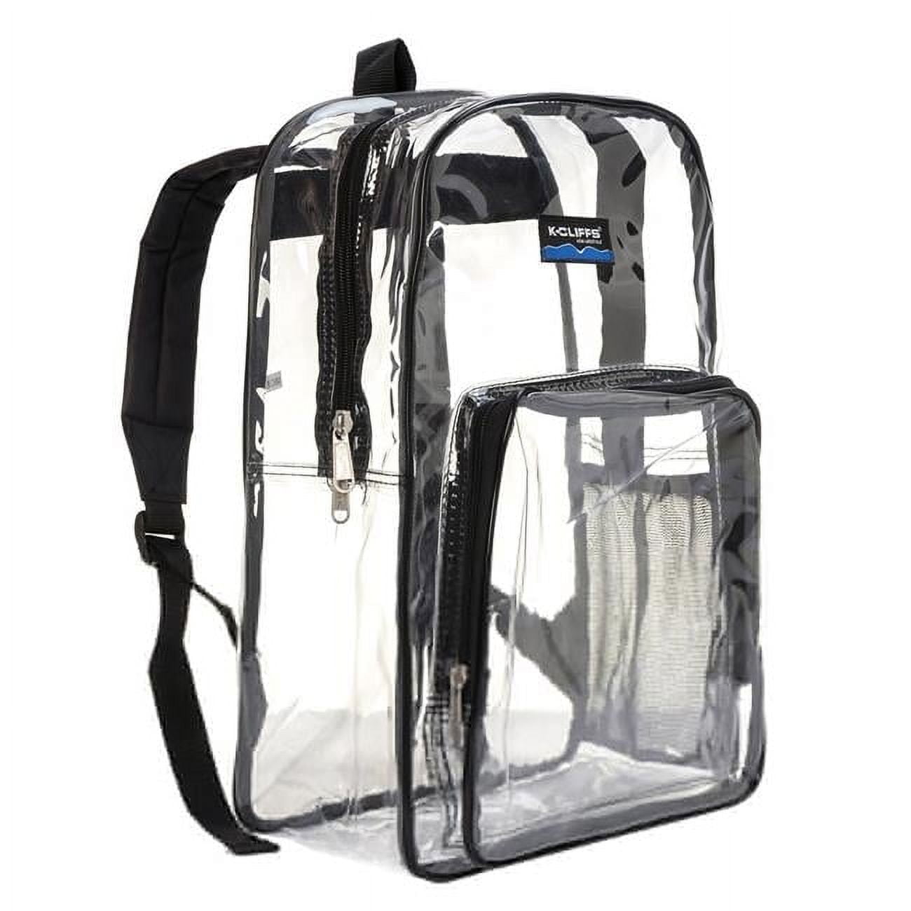 K-Cliffs LM222 Black 17 in. Clear Simple See Through Transparent Vinyl ...