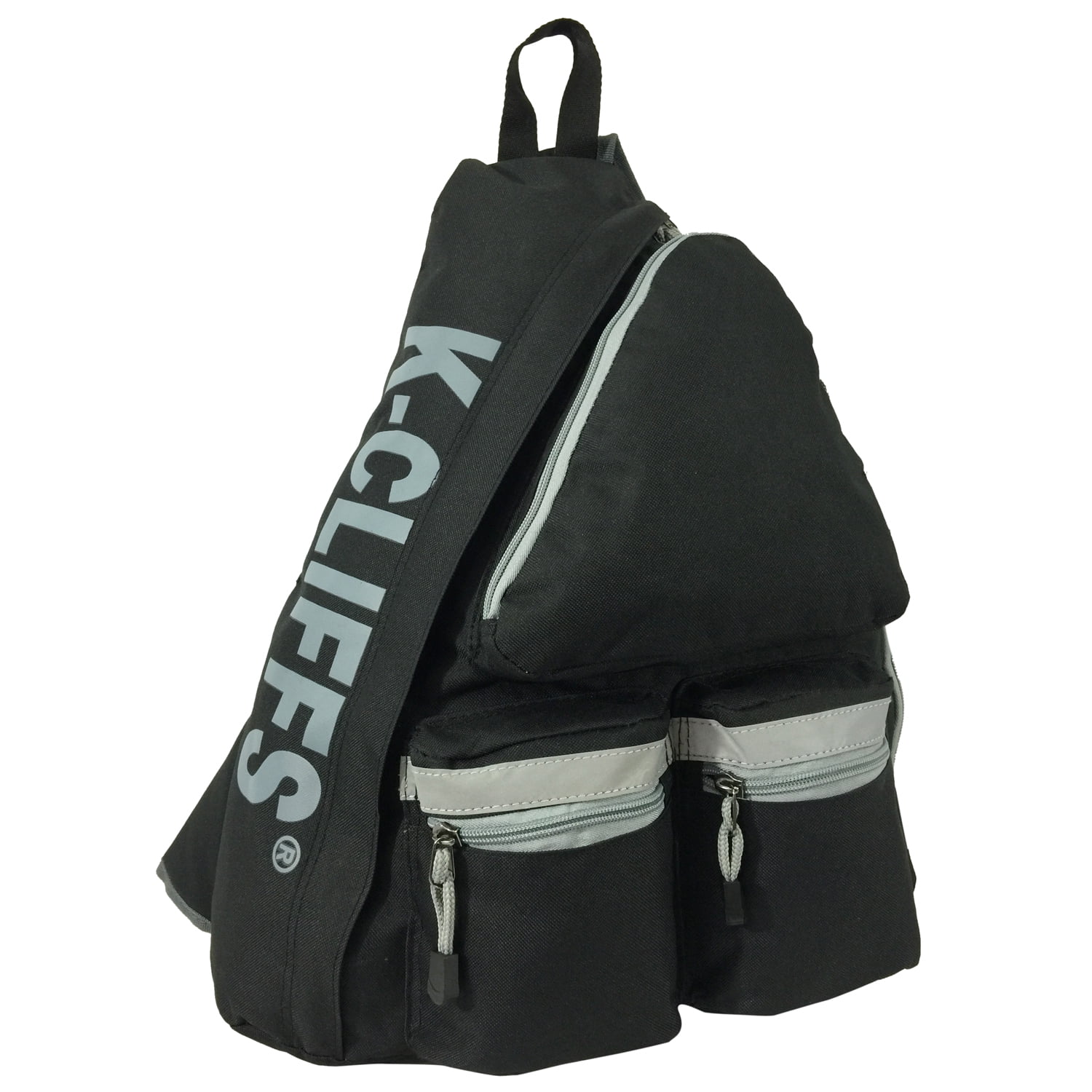 K-Cliffs 20" Unisex Reflective Sling Backpack Student Bookbag Travel ...